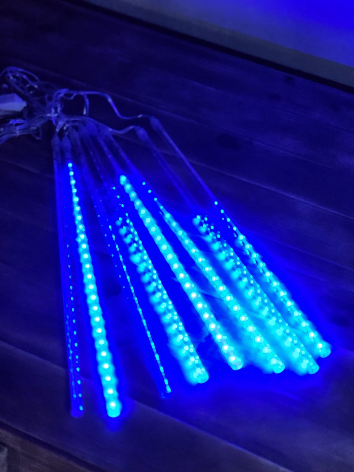 PISCA 8 TUBOS DE 50CM AZUL COM EMENDA USO INTERNO E EXTERNO BIVOLT ...