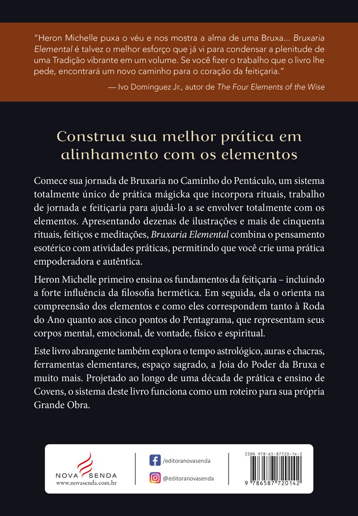 Livro Bruxaria Elemental - Editora Nova Senda