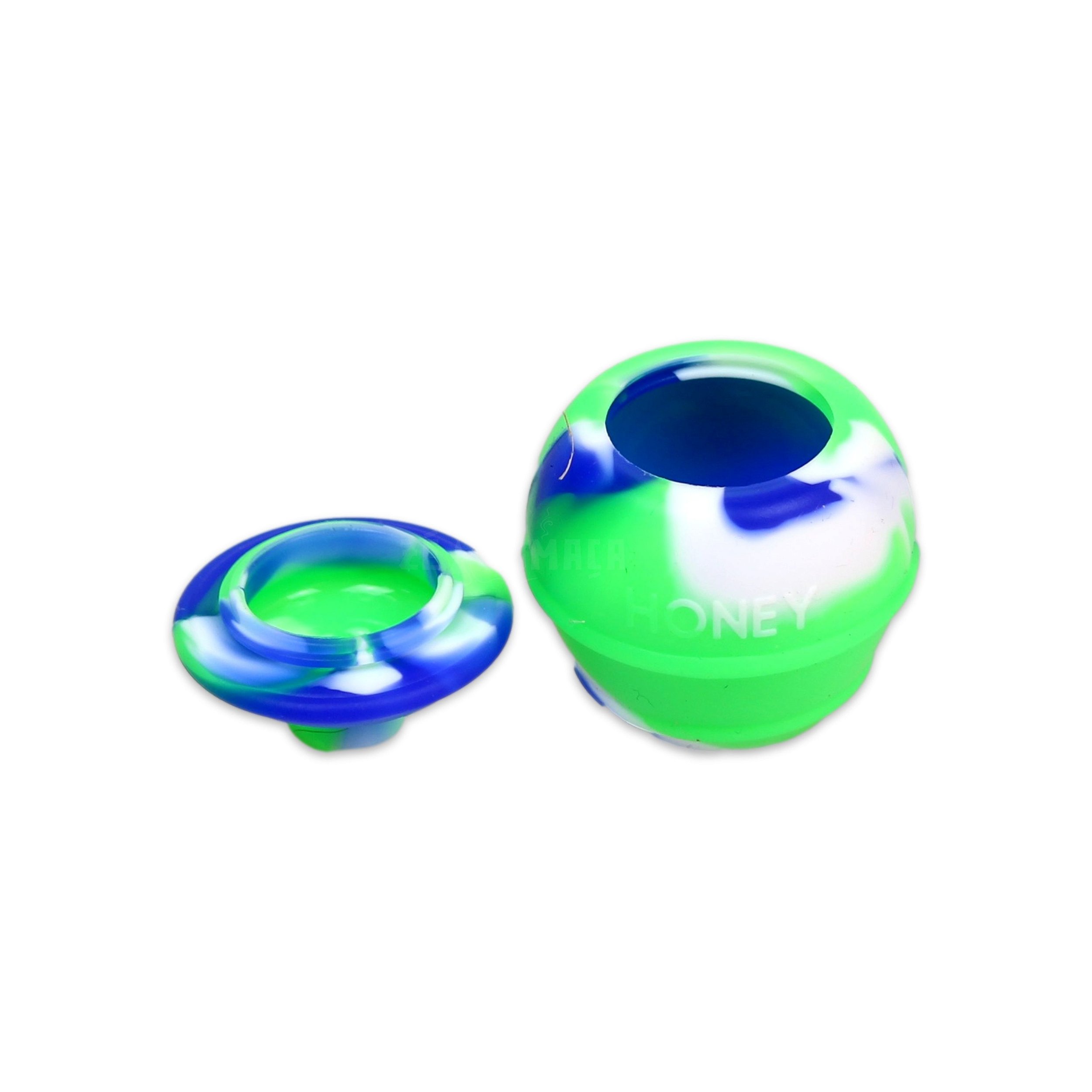Slick Container Pote de Mel 35 ml - Verde Branco Azul - Zé Fumaça ...