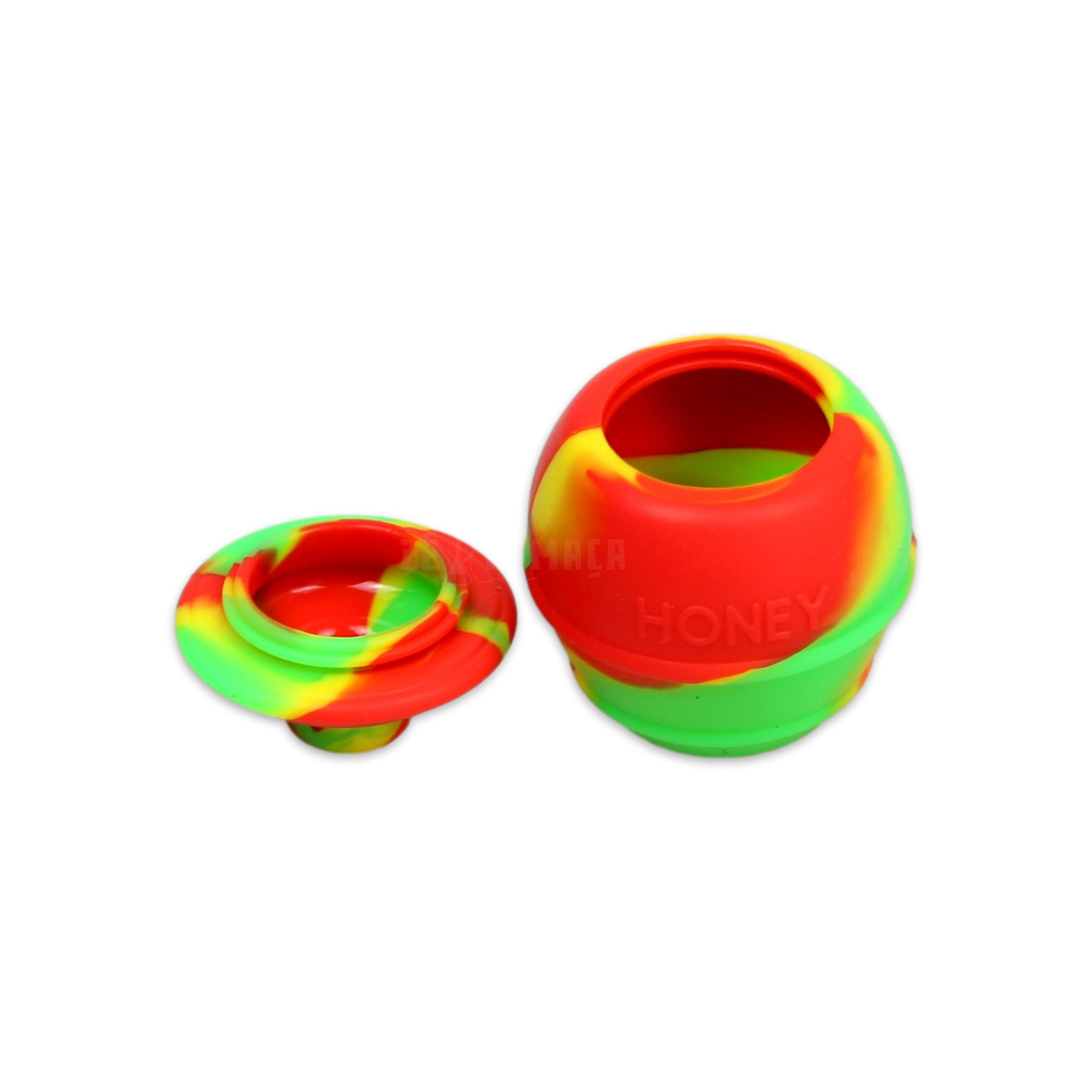 Slick Container Pote de Mel 35 ml - Vermelho Amarelo Verde - Zé Fumaça ...