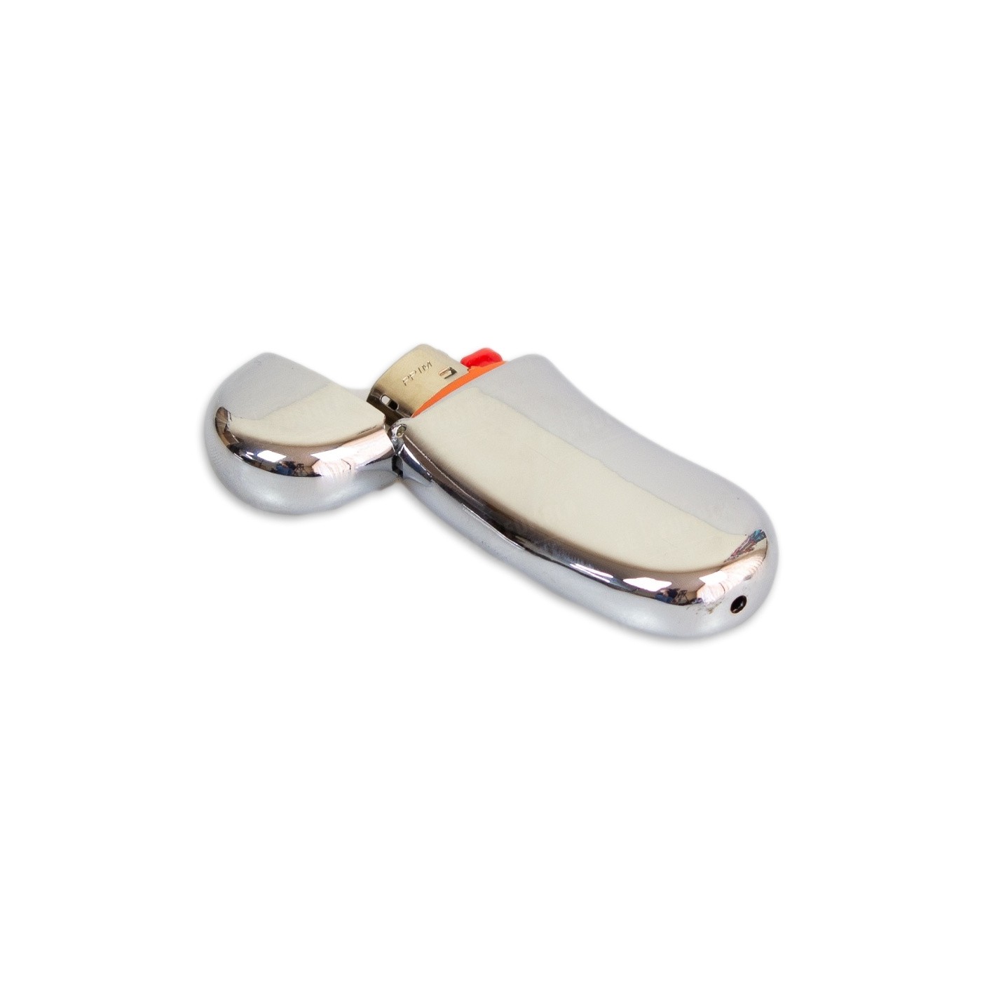 Porta Isqueiro de Metal p/ Mini BIC - Prata I - Zé Fumaça - Tabacaria e ...