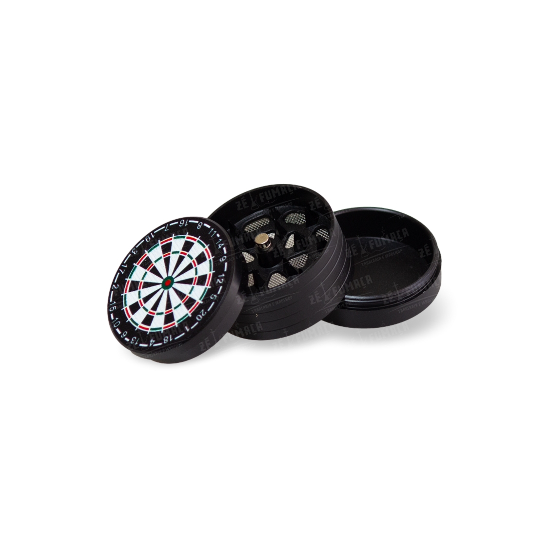 Dichavador de Metal Dardo - Preto - Zé Fumaça - Tabacaria e Head Shop