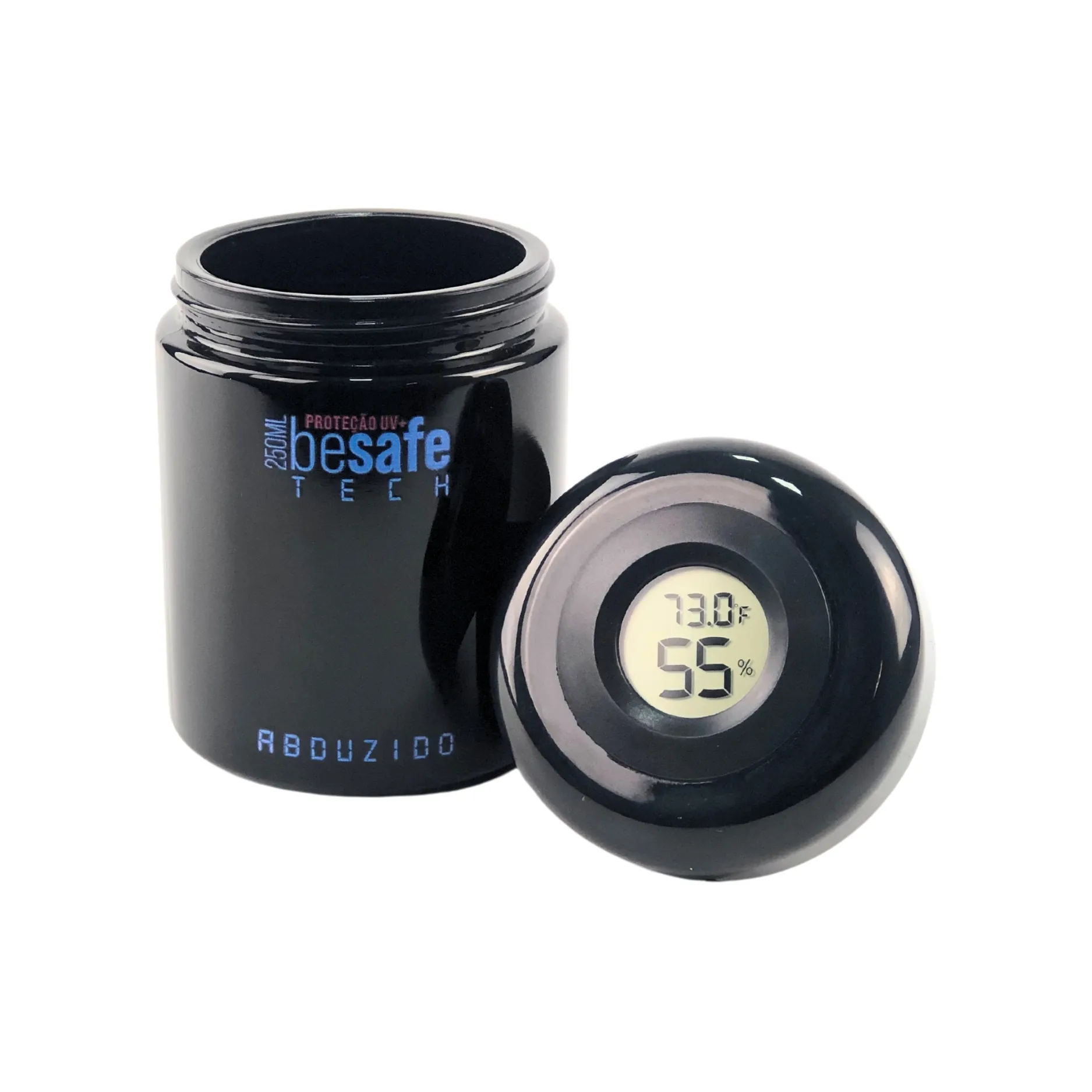 Pote de Vidro UV BeSafe Tech 250 ml - Abduzido - Zé Fumaça - Tabacaria ...