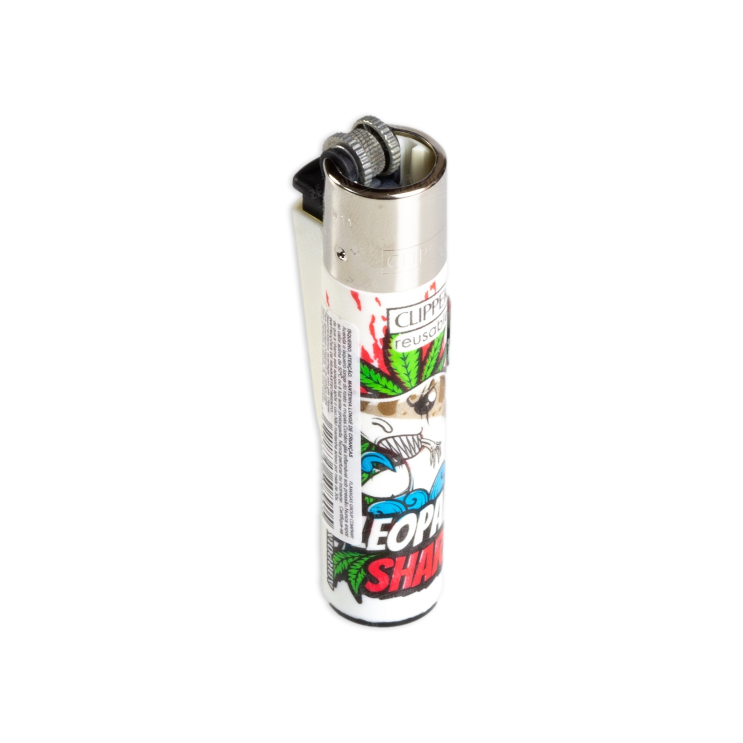Isqueiro Clipper Grande Shark Weed – Leopard Shark - Zé Fumaça ...