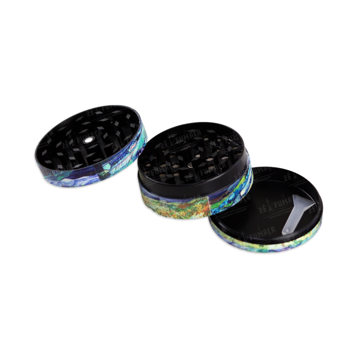 Dichavador de Metal Arte - Noite Estrelada Torre Eiffel - Zé Fumaça ...