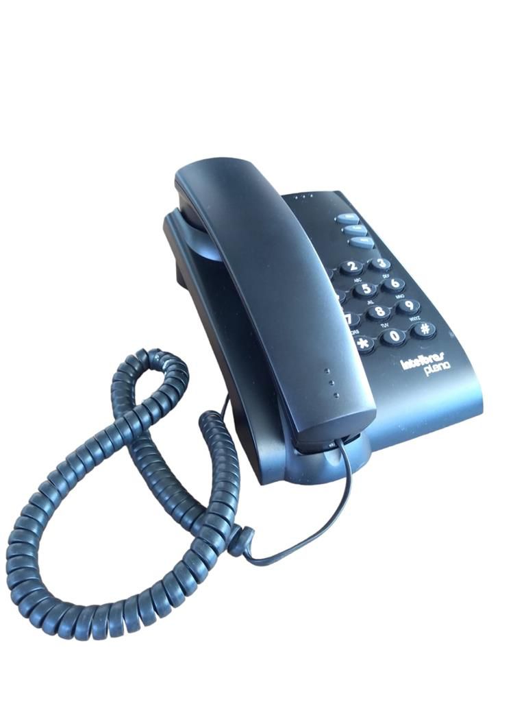 Telefone Fixo Intelbras Pleno Preto - POP SHOP