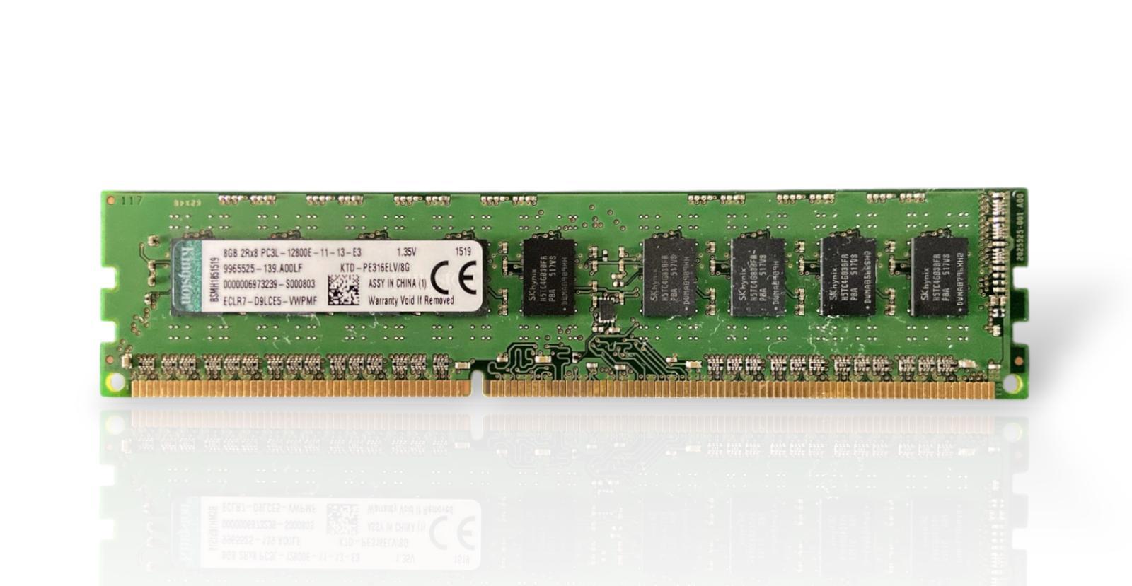 Memoria 8gb ddr3 pc3L 12800E Ecc UDIMM PN/ PE316ELV/8G - POP SHOP