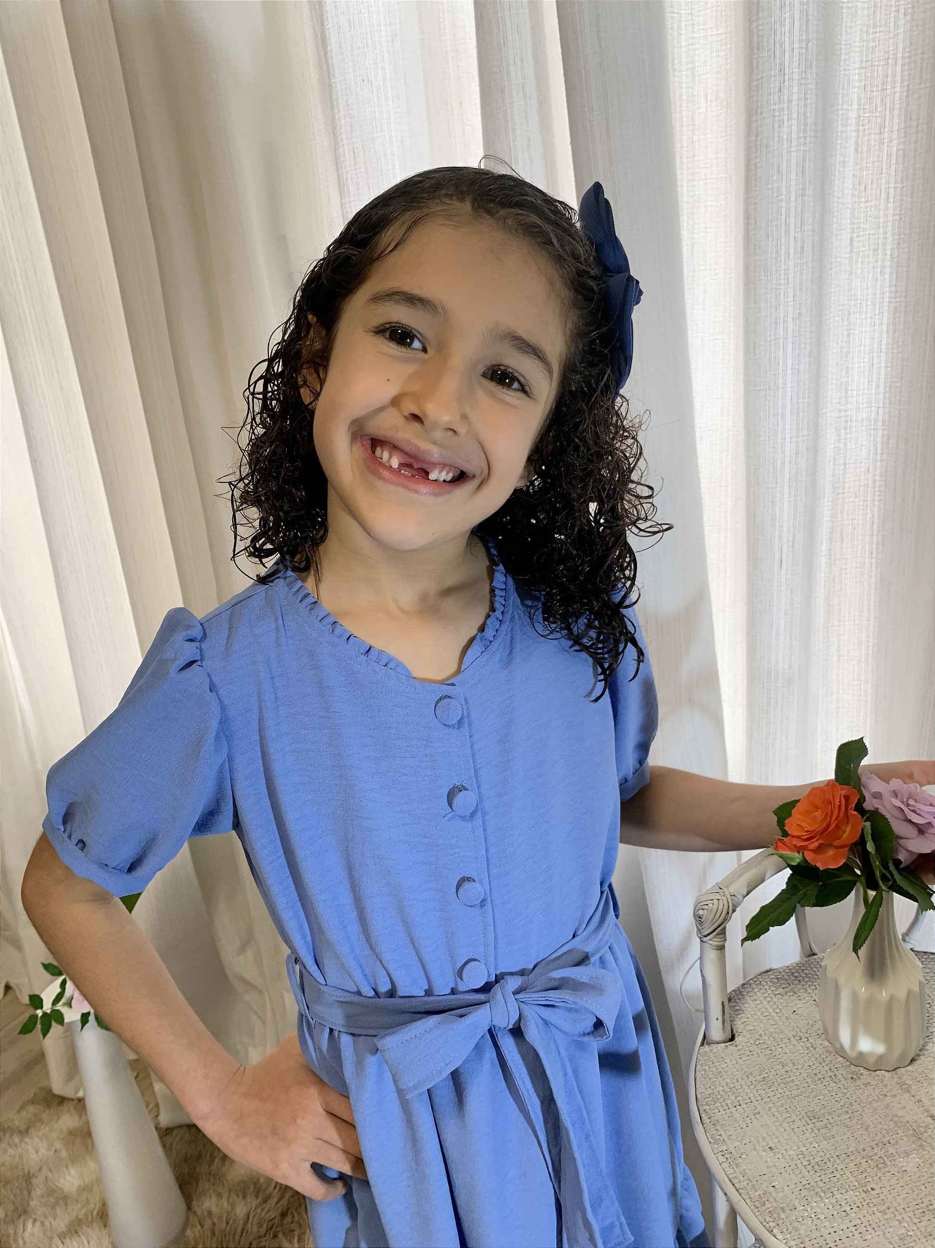 Vestido Bella Azul - Pequena e Pura