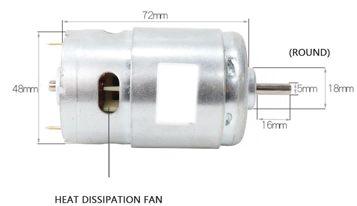 Motor 12v 24v Dc 895 200W Alta Rotação 3000-6000rpm Cnc NFe ...