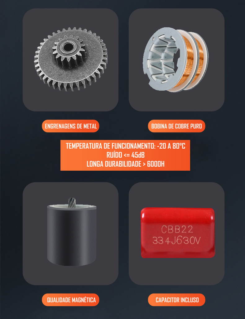 Motor Alto Torque AC 110V XX-60KTYZ Síncrono Escolha RPM NFe - RoboBuilders Produtos Sistemas e ...