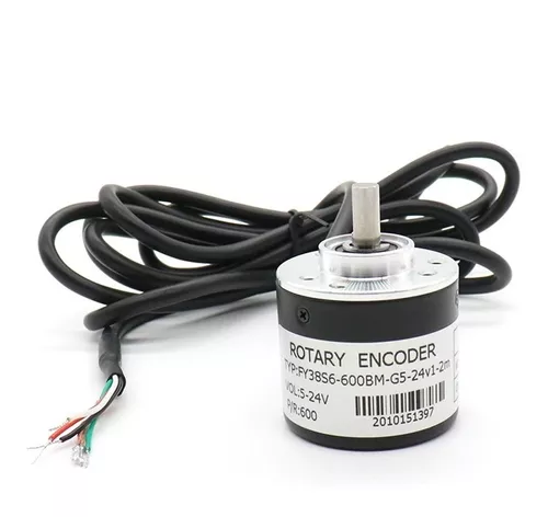 Encoder Incremental Rotativo 5V a 24V CC 600 Pulsos Eixo 6mm Nfe ...