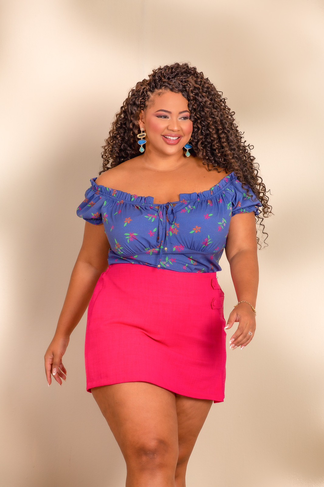 CIGANINHA ESTAMPA EXCLUSIVA MF - Brucyn Moda Plus Size