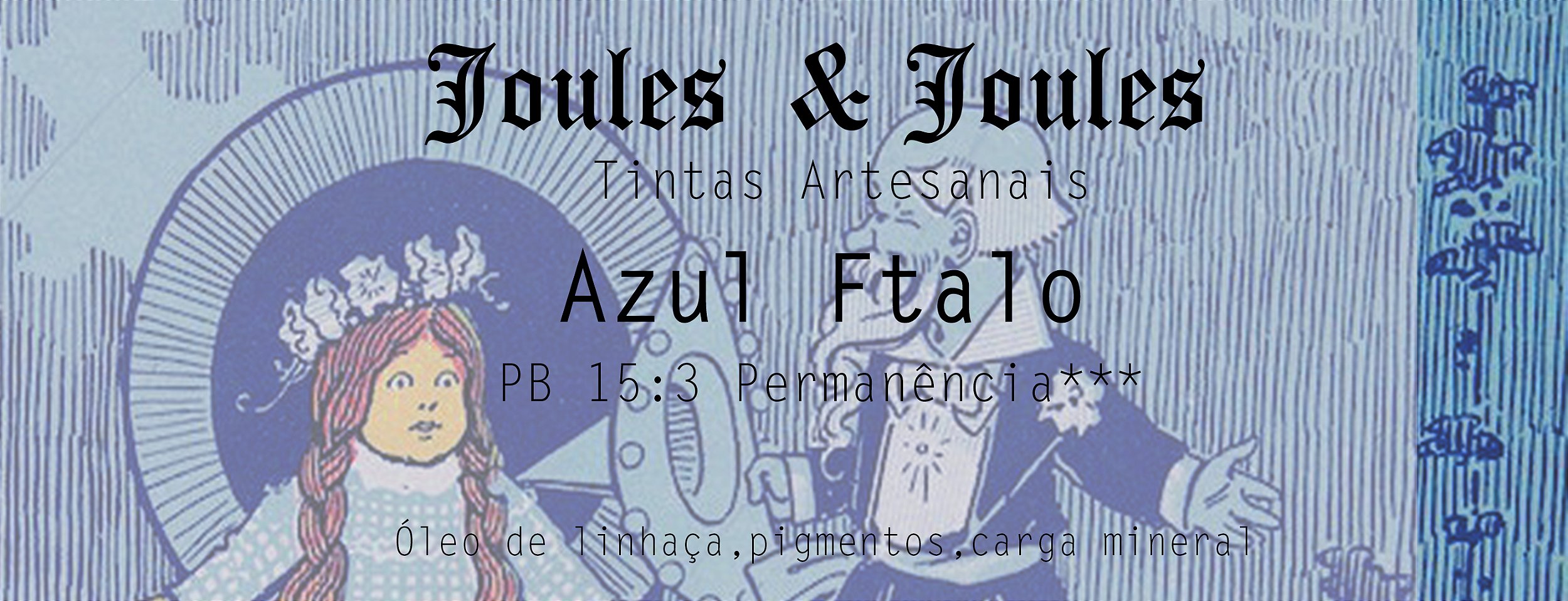 Kit Tinta a Óleo Azuis | 7 Cores Joules & Joules - Joules & Joules