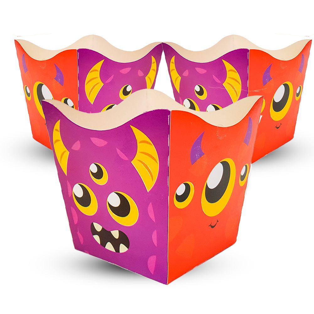 kit 10 Cachepo Papel cartonado Decoração Monstros festa - Rivfestas ...
