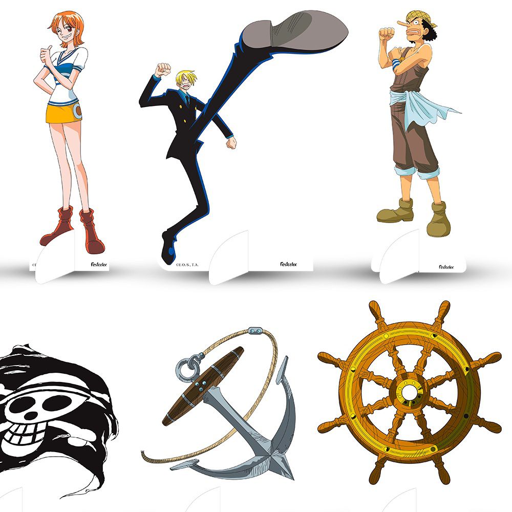 8 Decoração Display de Mesa One Piece Festa aniversário - Rivfestas ...