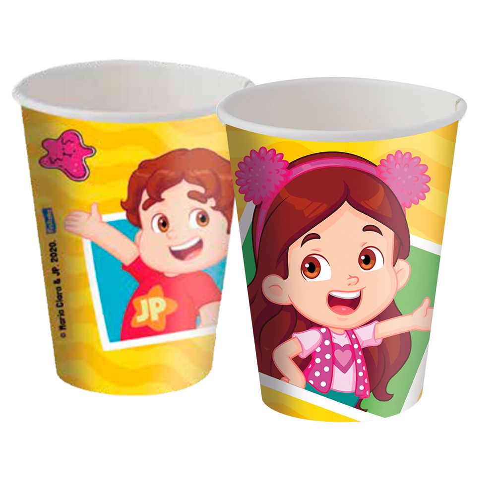 8 Lembrancinhas copos Maria Clara e JP decoração festa - Rivfestas ...