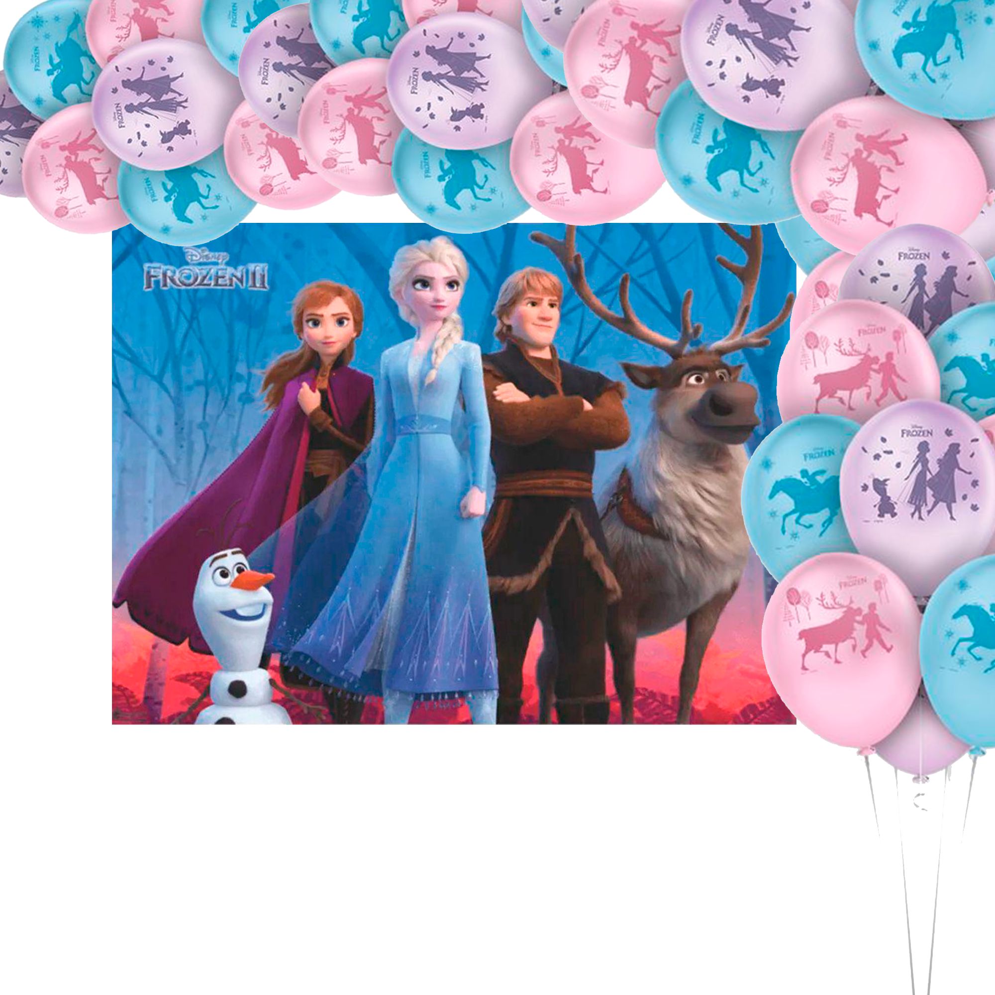Kit festa completo 26 peçs decoração Frozen prontas - Rivfestas itens ...