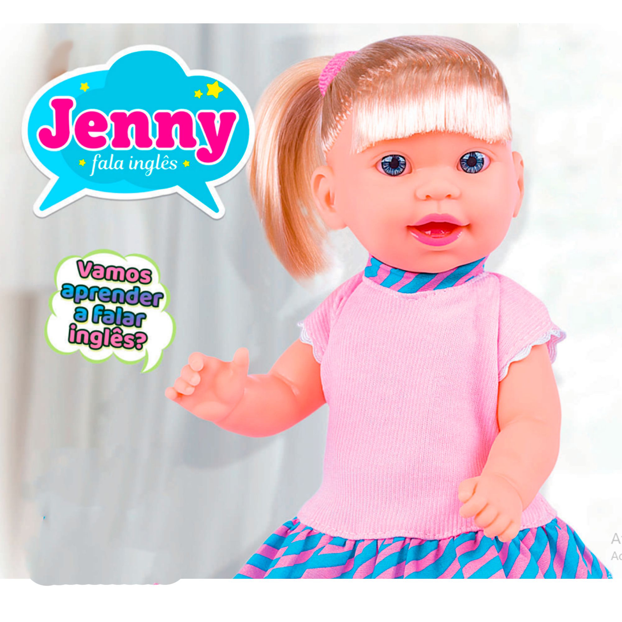 Boneca Jenny Que Fala Inglês aprendendo brincando - Rivfestas itens ...