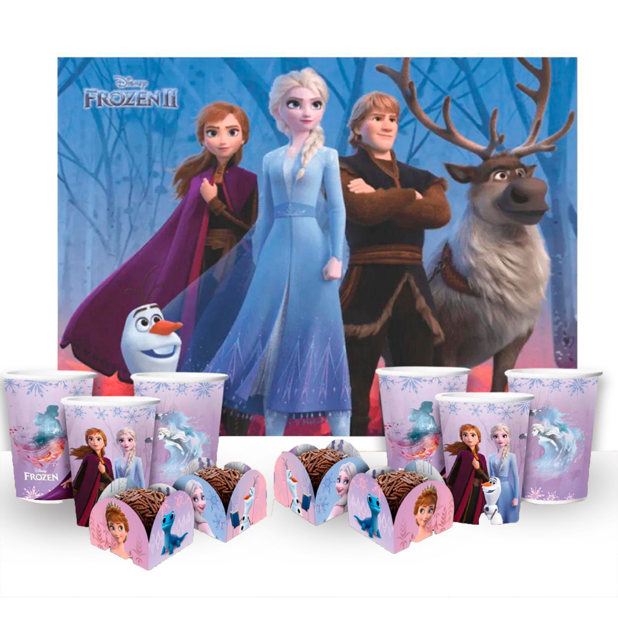 Kit Festa Completo 63 Pçs Decoração Frozen Aniversário - Rivfestas ...