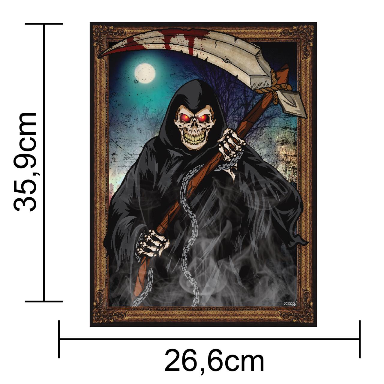 Painel Decoração Halloween Quadro A Morte 35,9cm - Rivfestas itens para ...