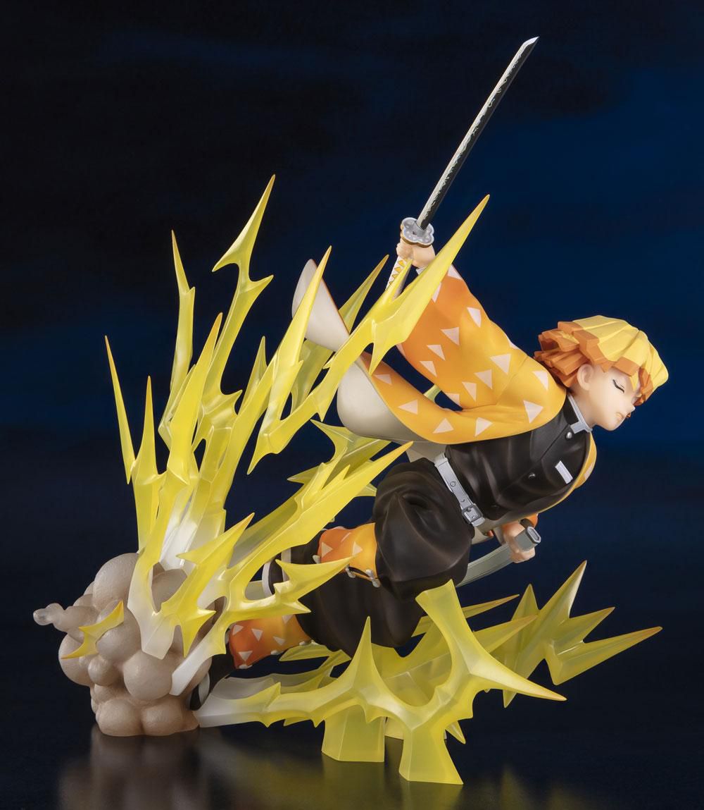 Estátua Zenitsu Agatsuma - Breath of Thunder - Demons Slayer - Figuart ...