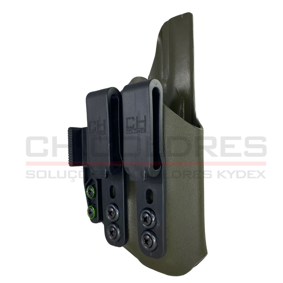 COLDRE KYDEX IWB DOUBLE OVERHOOK - SIG SAUER M17 | LANTERNA (OLIGHT ...