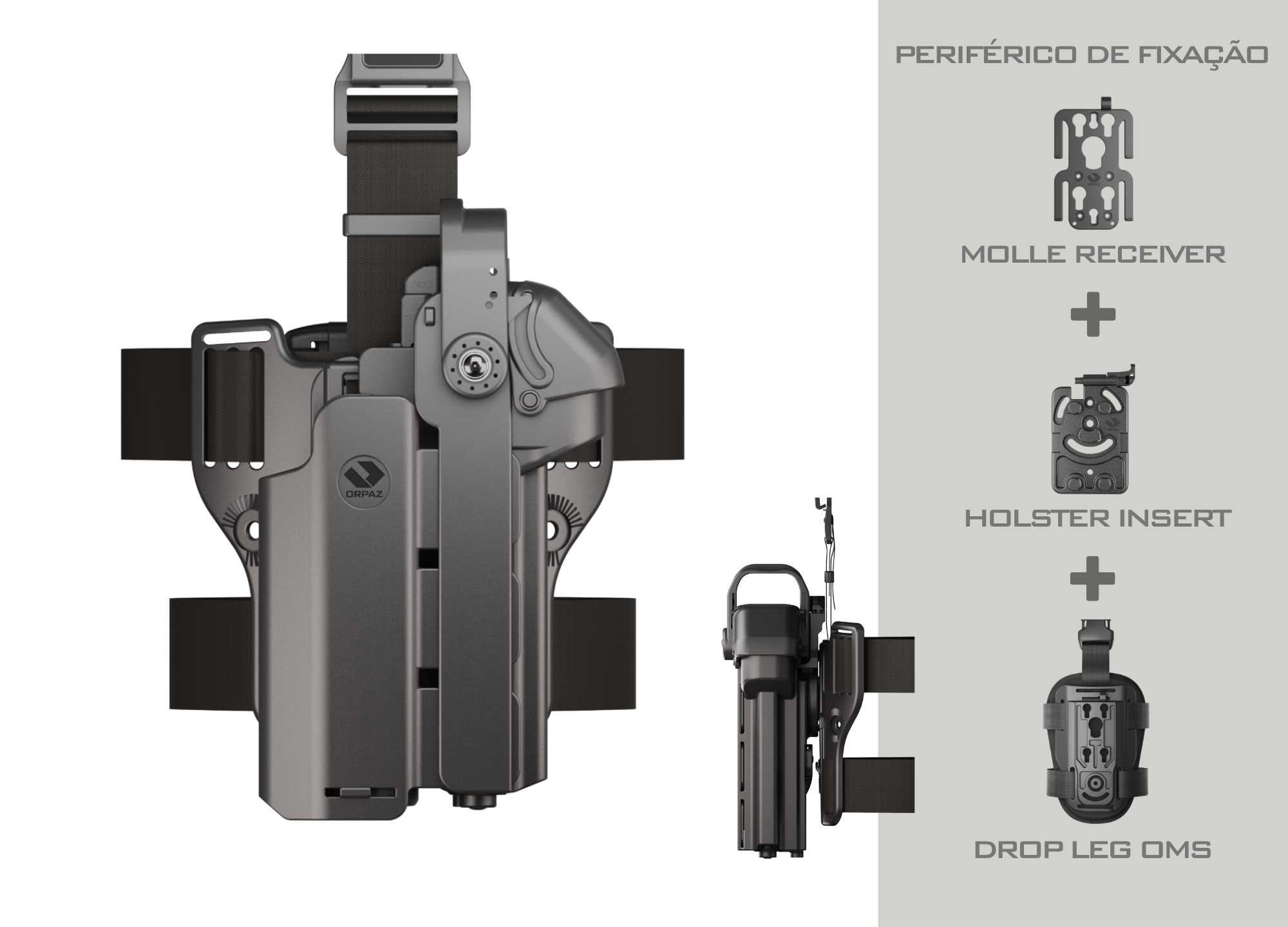 NOVO COLDRE OWB - ORPAZ T40X PRO - TAURUS TS9 | LANTERNA ROBUSTA - CH ...
