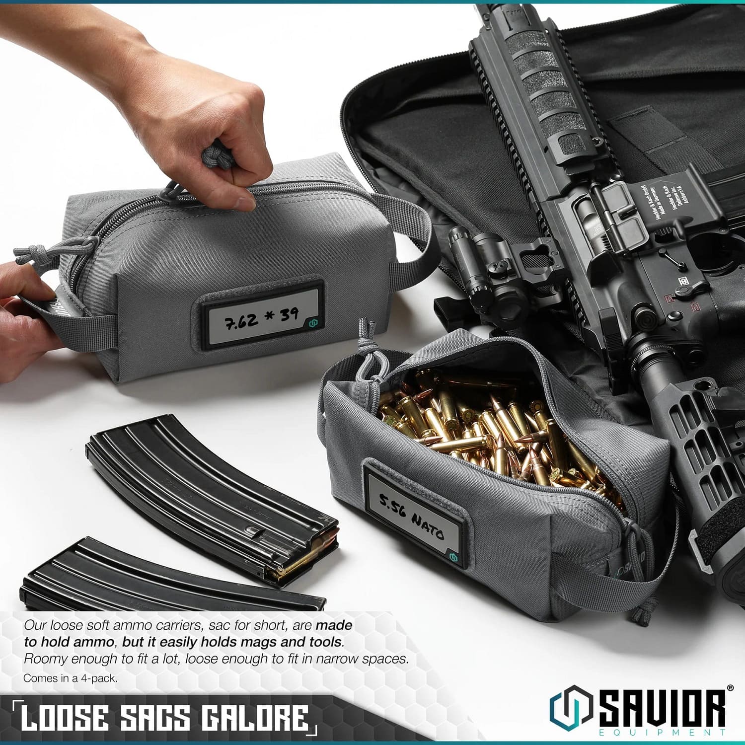 KIT BOLSAS DE TRANSPORTE - LOOSE SAC AMMO - SAVIOR EQUIPMENT EUA - CH ...