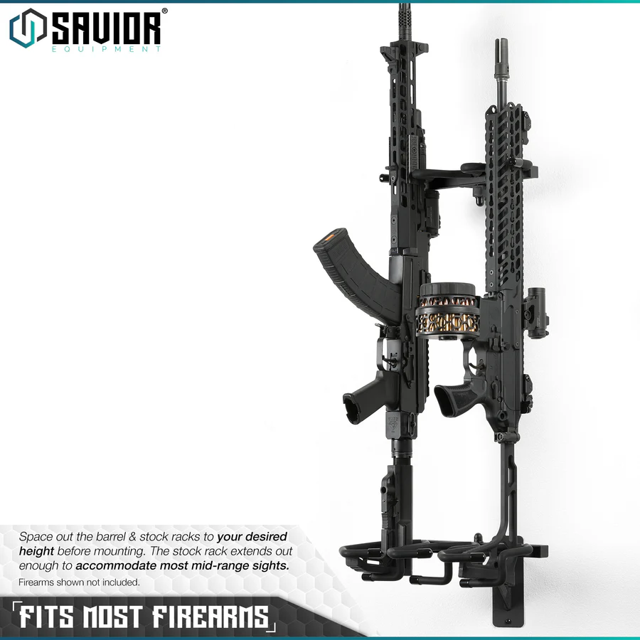 RACK DE PAREDE - RIFLE WALL RACK 3 GUNS - SAVIOR EQUIPMENT EUA - CH COLDRES