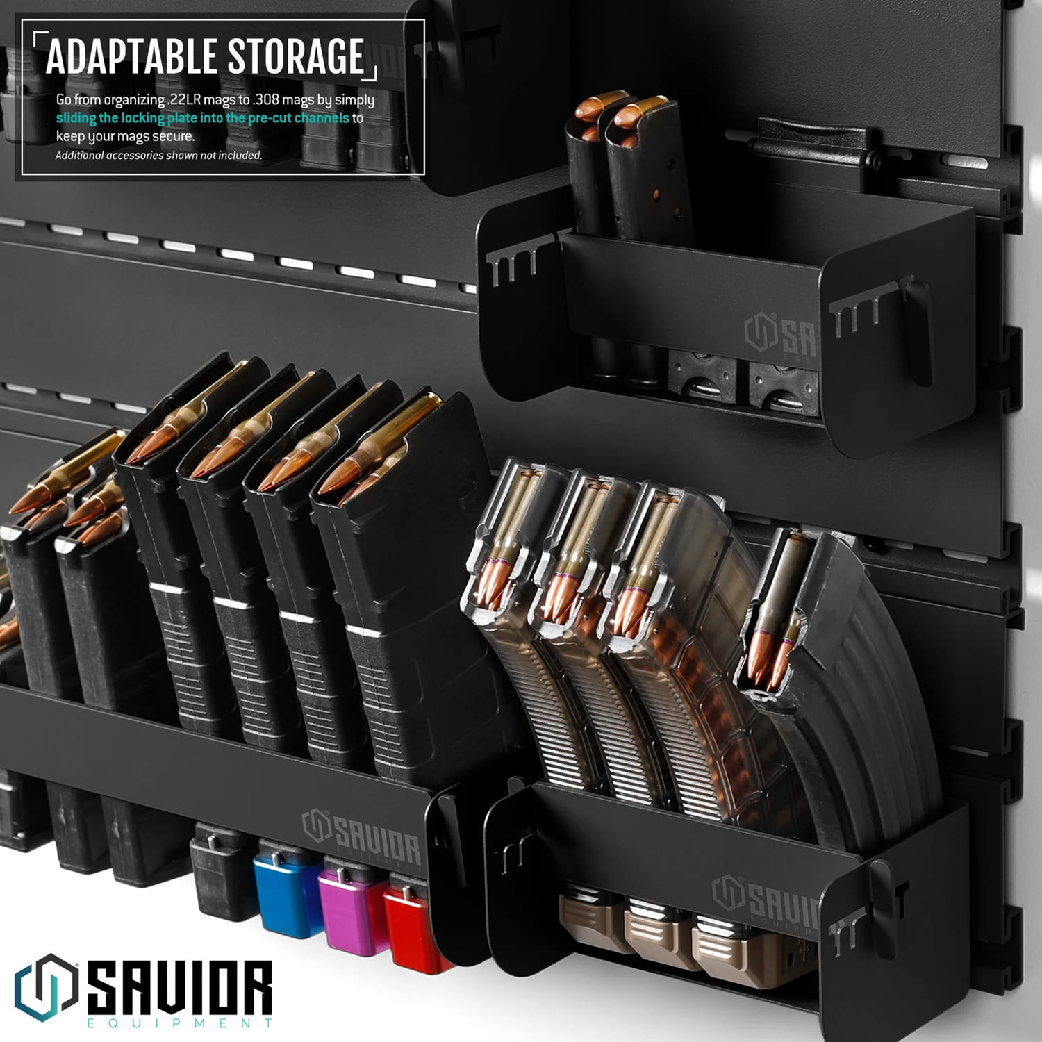 PORTA CARREGADOR LONGO DE PAREDE - UNIVERSAL MAG HOLDER - SAVIOR ...