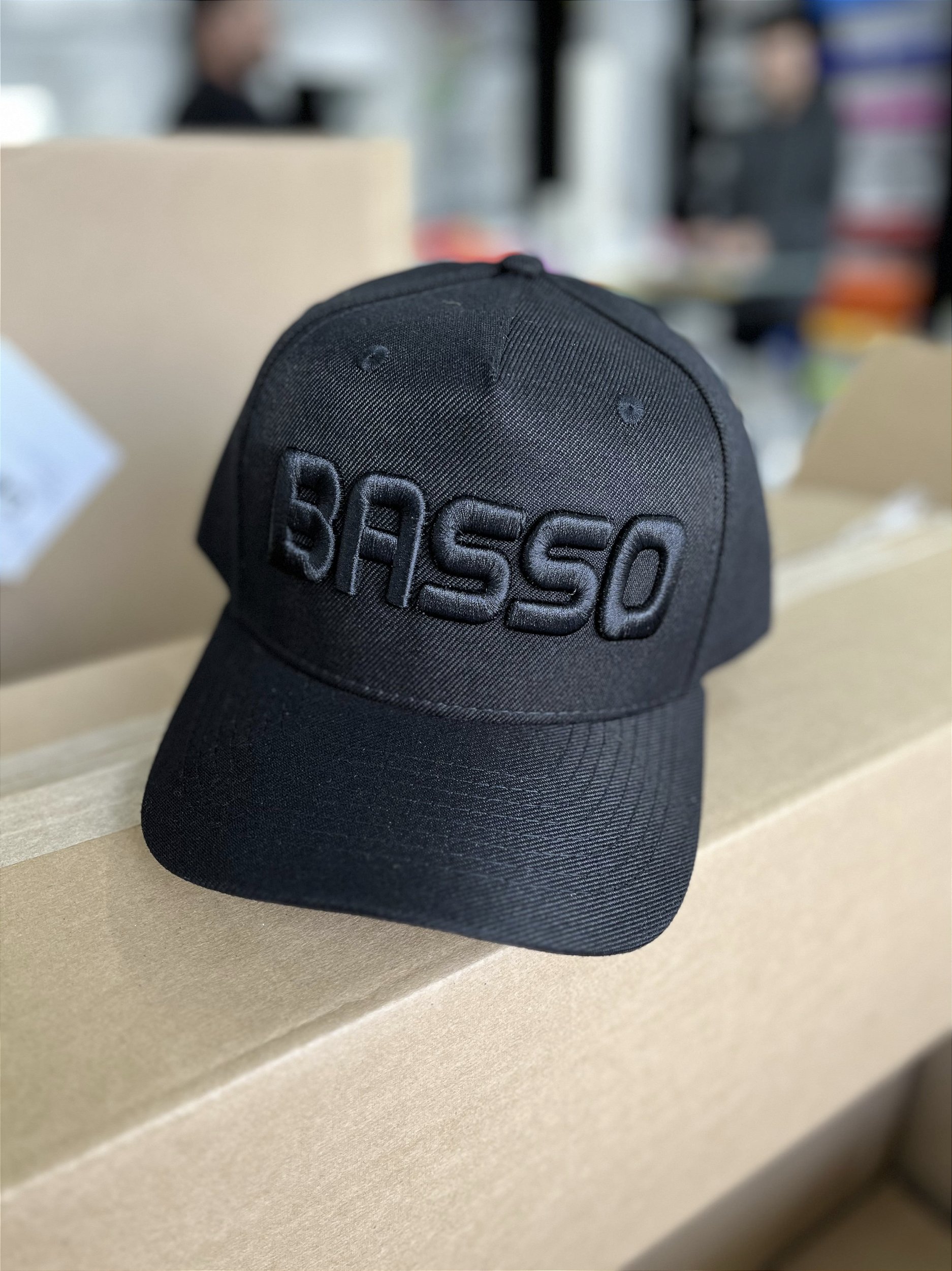 Boné Basso All Black Aba Curva - Basso Store