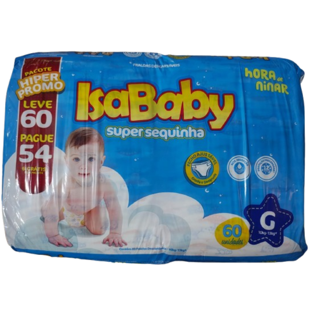 Isababy Fralda Infantil Descartavel super sequinha - www ...
