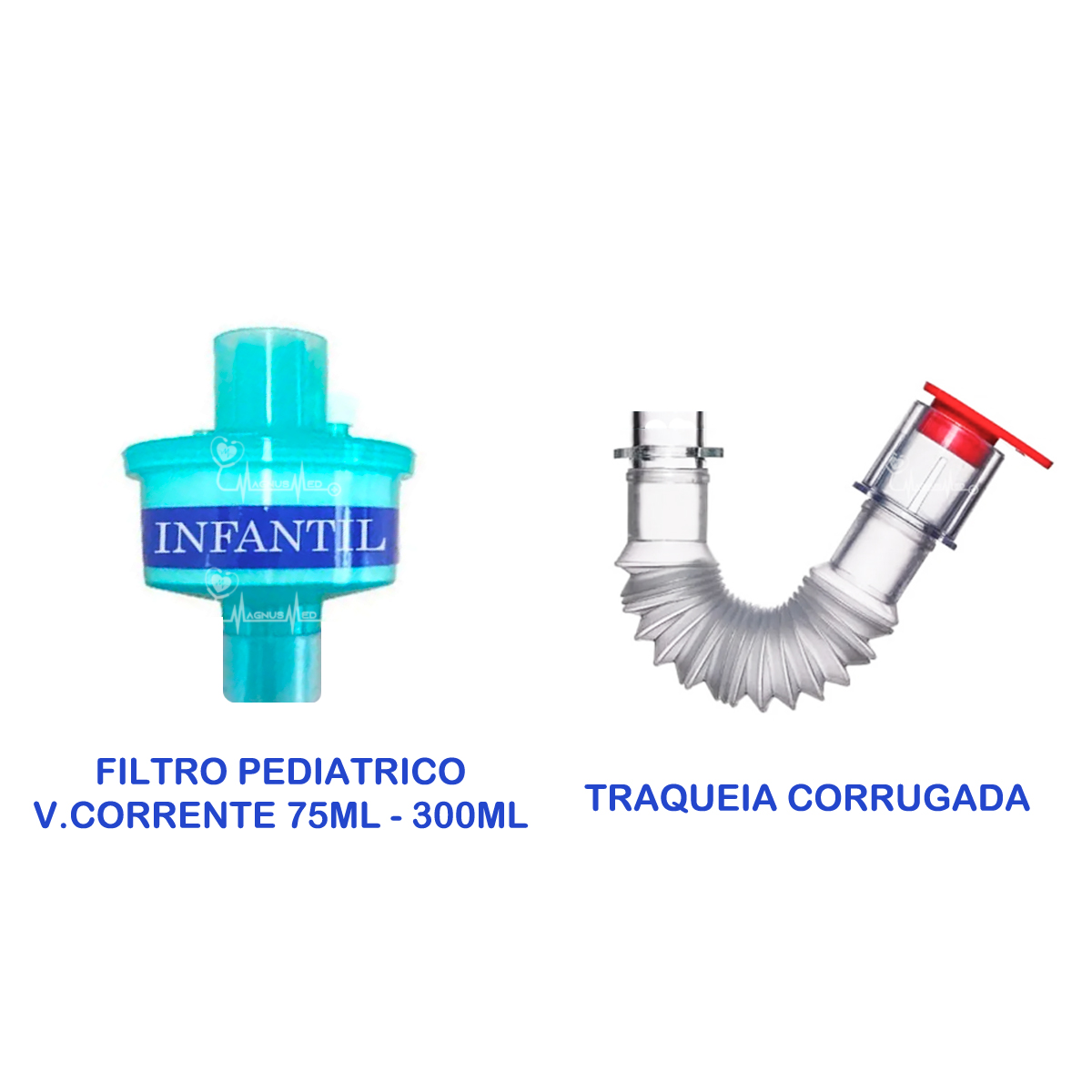 Filtro Hmef Bacteriano (estéril com Traqueia) Pediatrico / Infantil VC ...