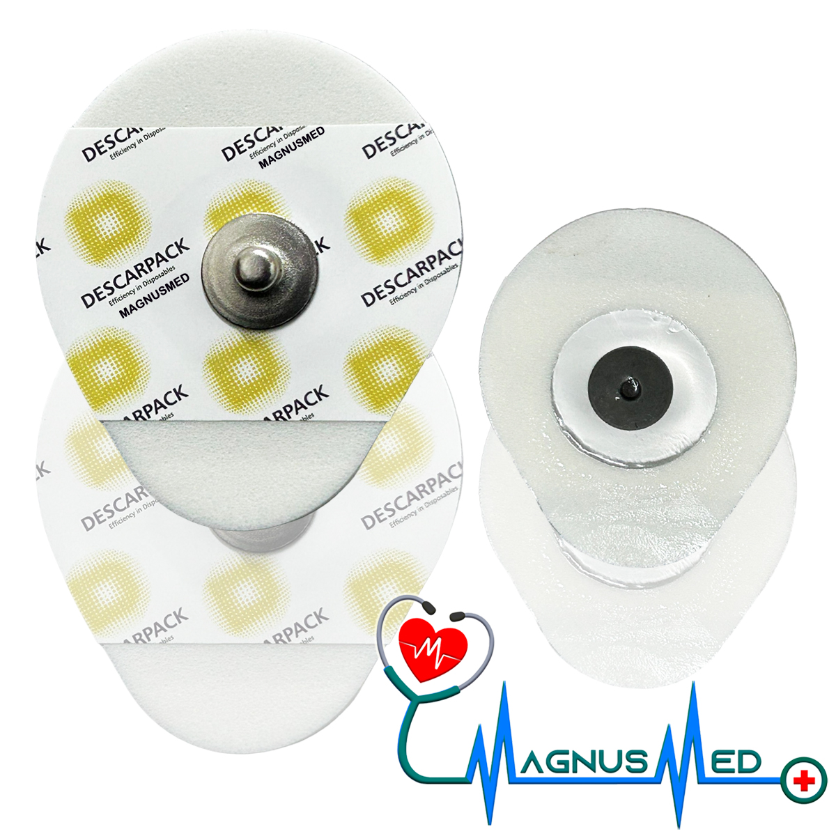 ( Kit ) Eletrodo para Ecg Adulto para Monitorização Cardíaca ( formato ...