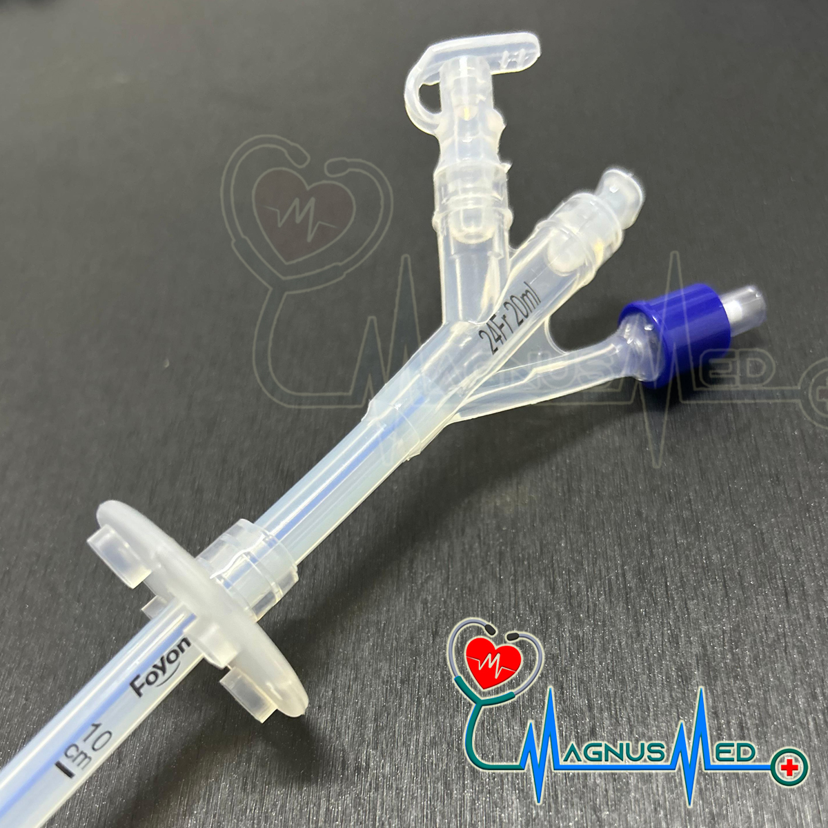 SONDA DE NUTRIÇÃO ENTERAL GASTROSTOMIA Nº 16 SILICONE 3 VIAS BALÃO 20ML ...