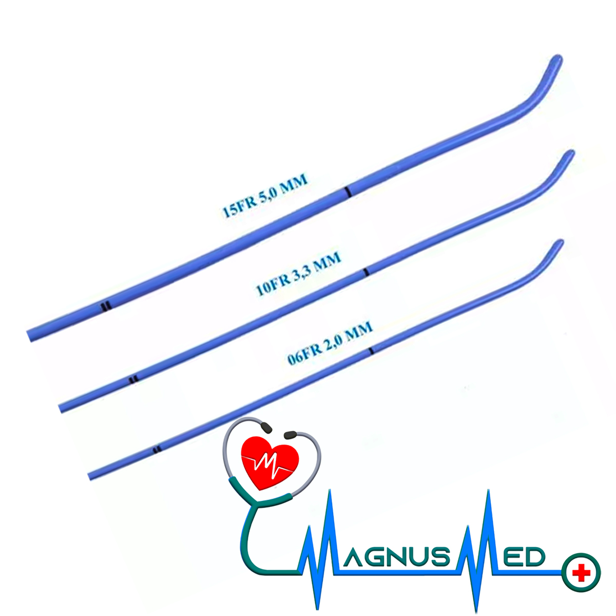 FIO GUIA PARA INTUBACAO BOUGIE TRAQUEAL 06 FR p/ TUBO 2,5/4,5mm 535mm ...