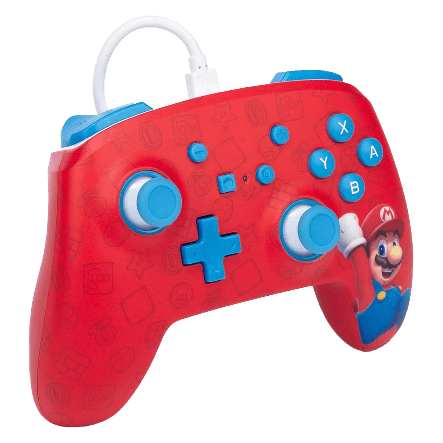 Controle PowerA Enhanced Wired para Nintendo Switch - Woo Hoo Mario (P ...