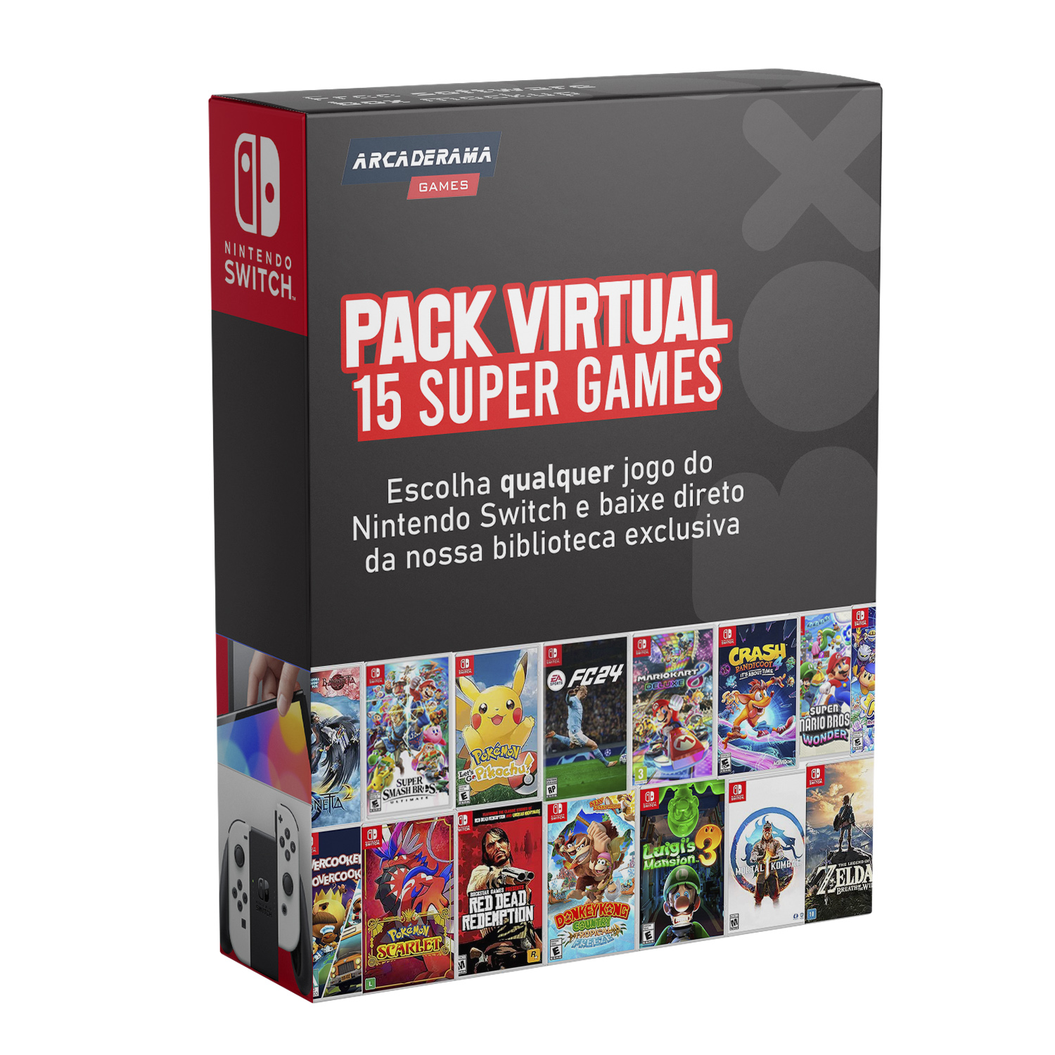Pack de jogos exclusivo para Nintendo Switch - ARCADERAMA GAMES