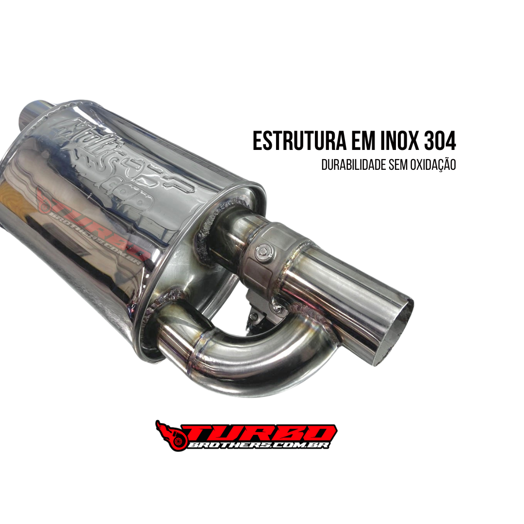 Abafador Valvulado Oval - Customize seu carro com as melhores marcas #TURBOBROTHERS