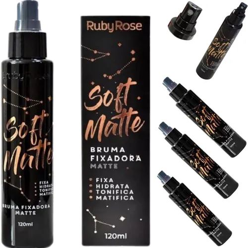 Ruby Rose Bruma Fixadora Soft Matte Hb335 120ml - Della Luna Cosmeticos