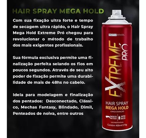 Spray Laque Extreme Mega Hold 400ml - Della Luna Cosmeticos