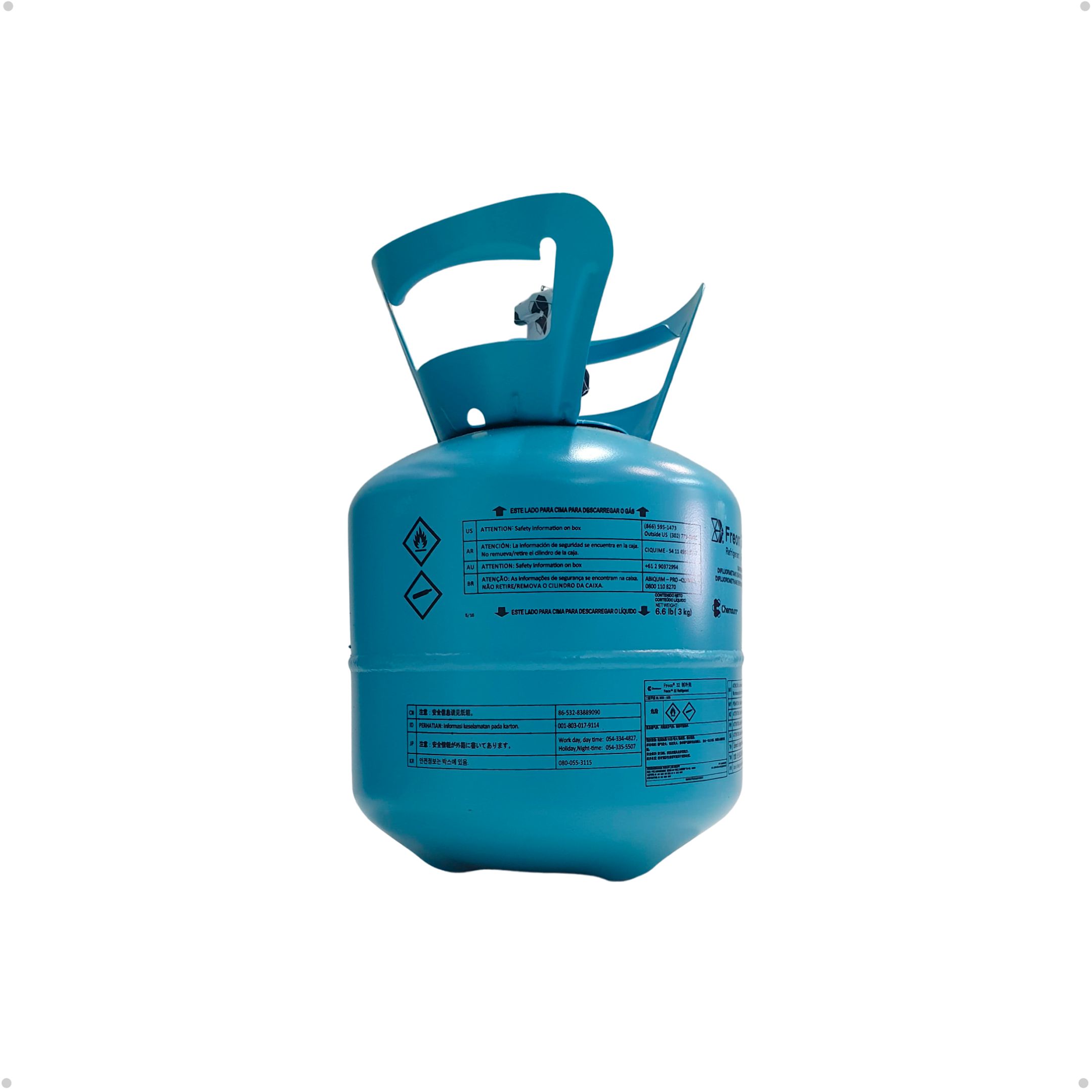 Gas R32 Chemours Cilindro com 3,0 Kg - Cibrel