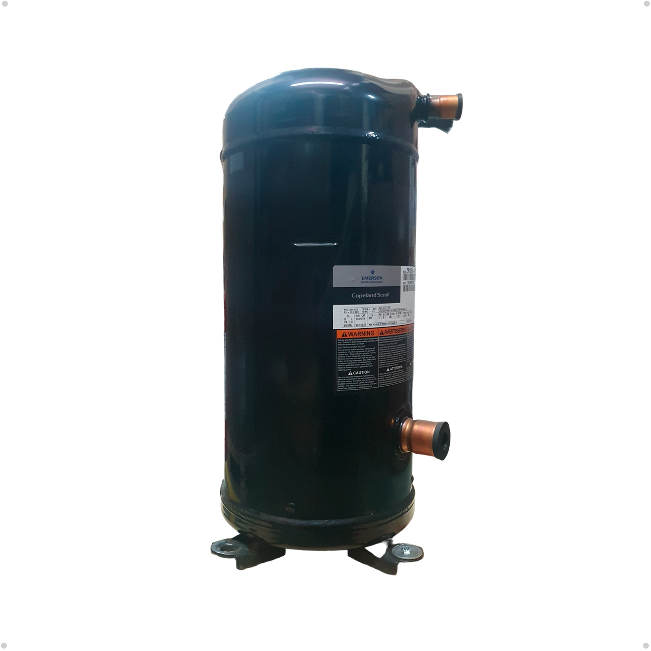 Compressor Scroll Copeland 9TR R22 Trifásico 380V - ZR108KC-TF7-550 ...