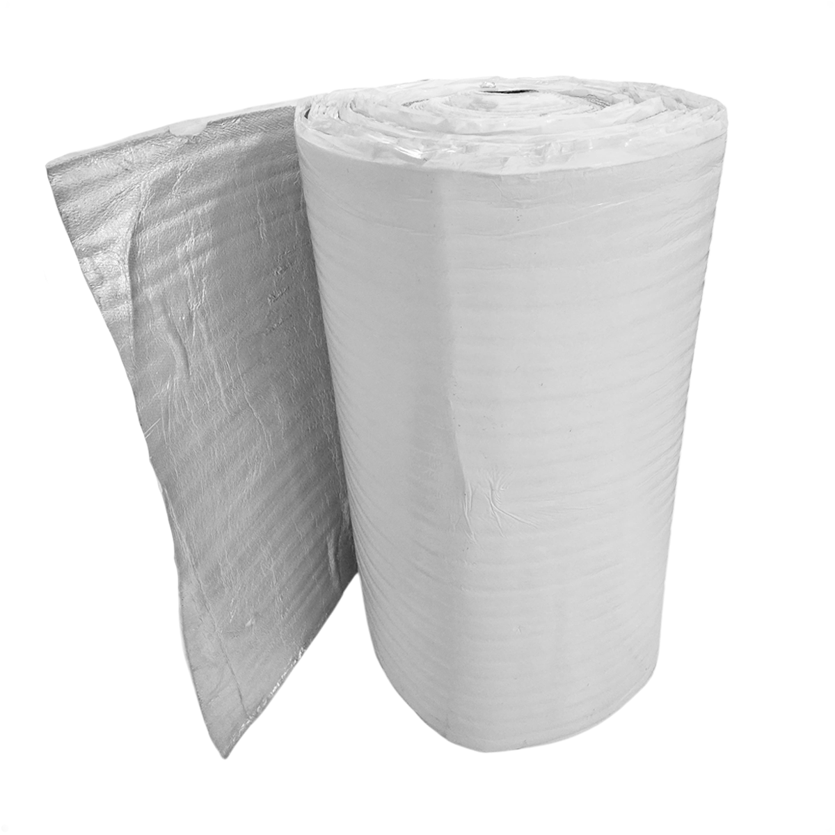 Manta Polietileno Aluminizada Branca Auto Colante 5mm Rolo 60M - Cibrel