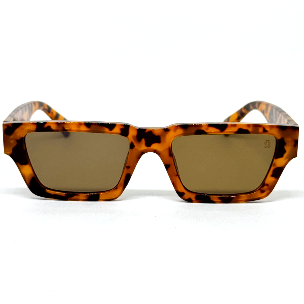 ÓCULOS DE SOL VINTAGE - ONÇA C/MARROM - CALIFA BRAND