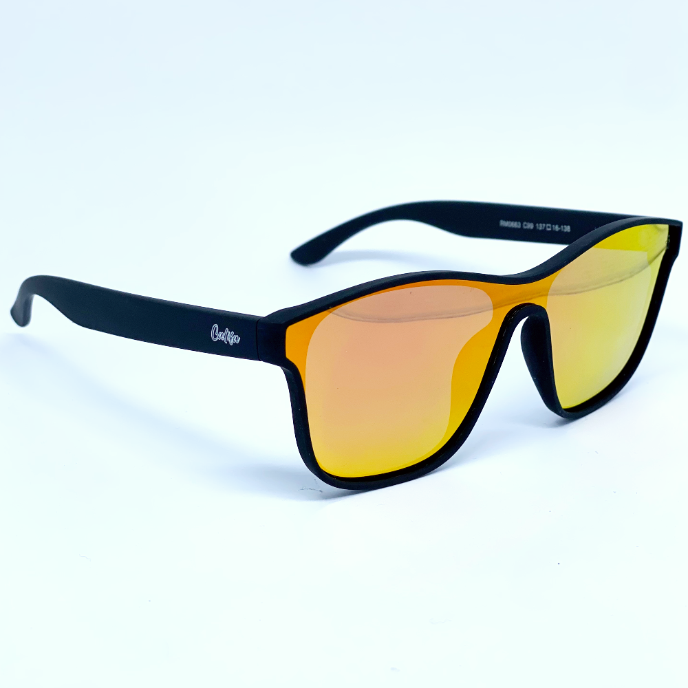 ÓCULOS DE SOL ESPORTIVO POLARIZADO BOSS - PRETO COM VERMELHO ESPELHADO ...