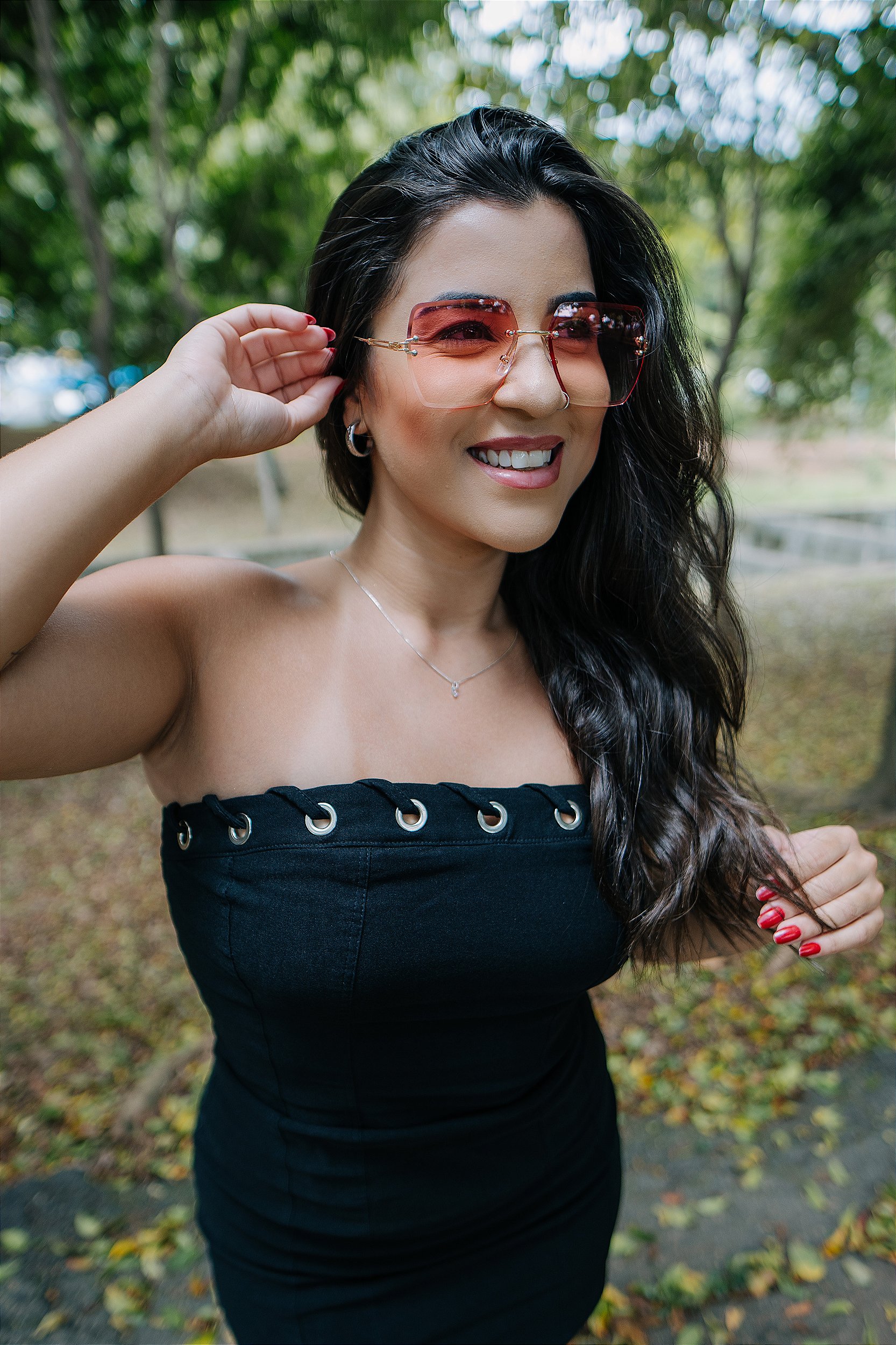 ÓCULOS DE SOL LADY - ROSA DEGRADÊ - CALIFA BRAND