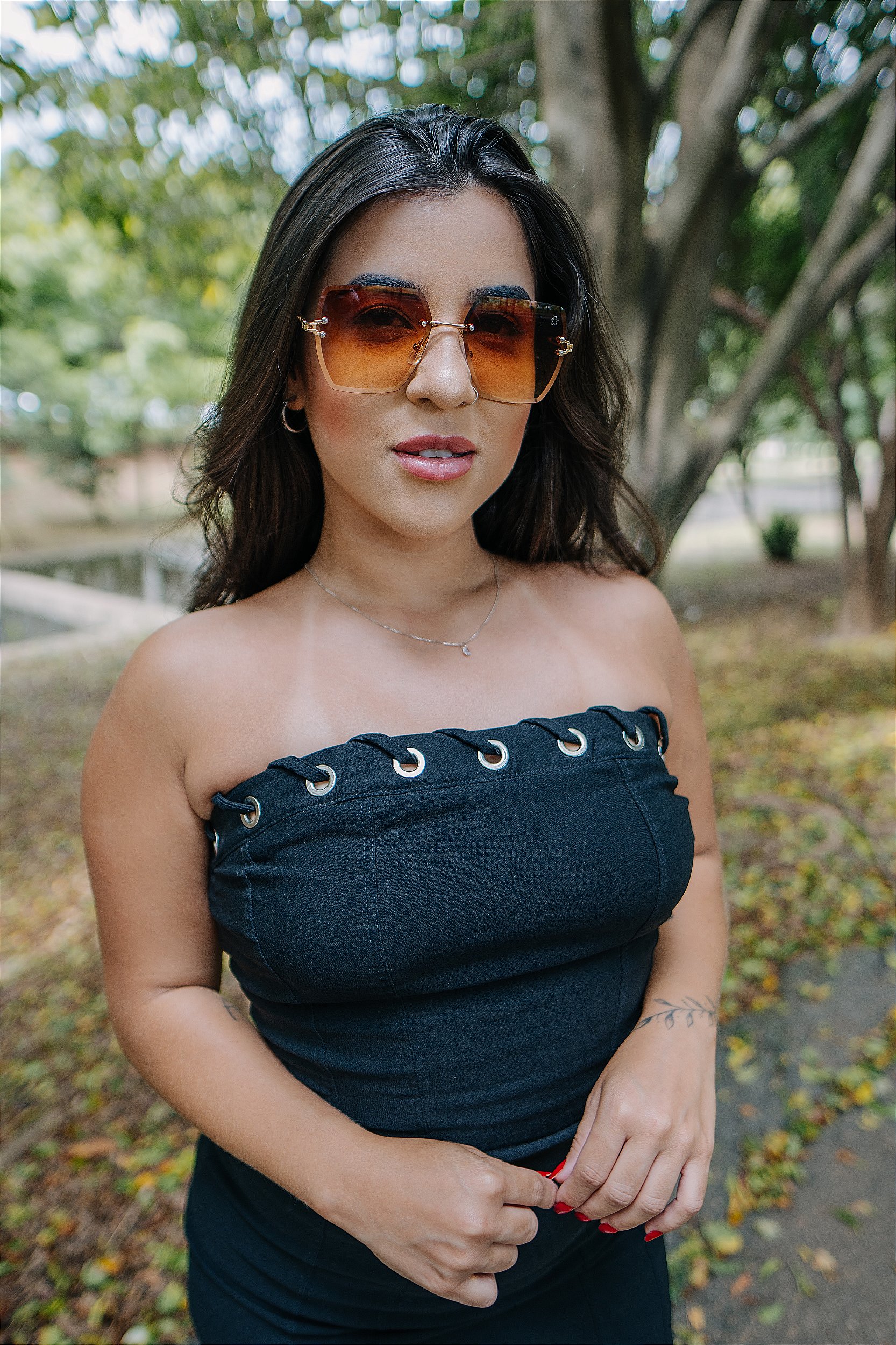 ÓCULOS DE SOL LADY - MARROM DEGRADÊ - CALIFA BRAND