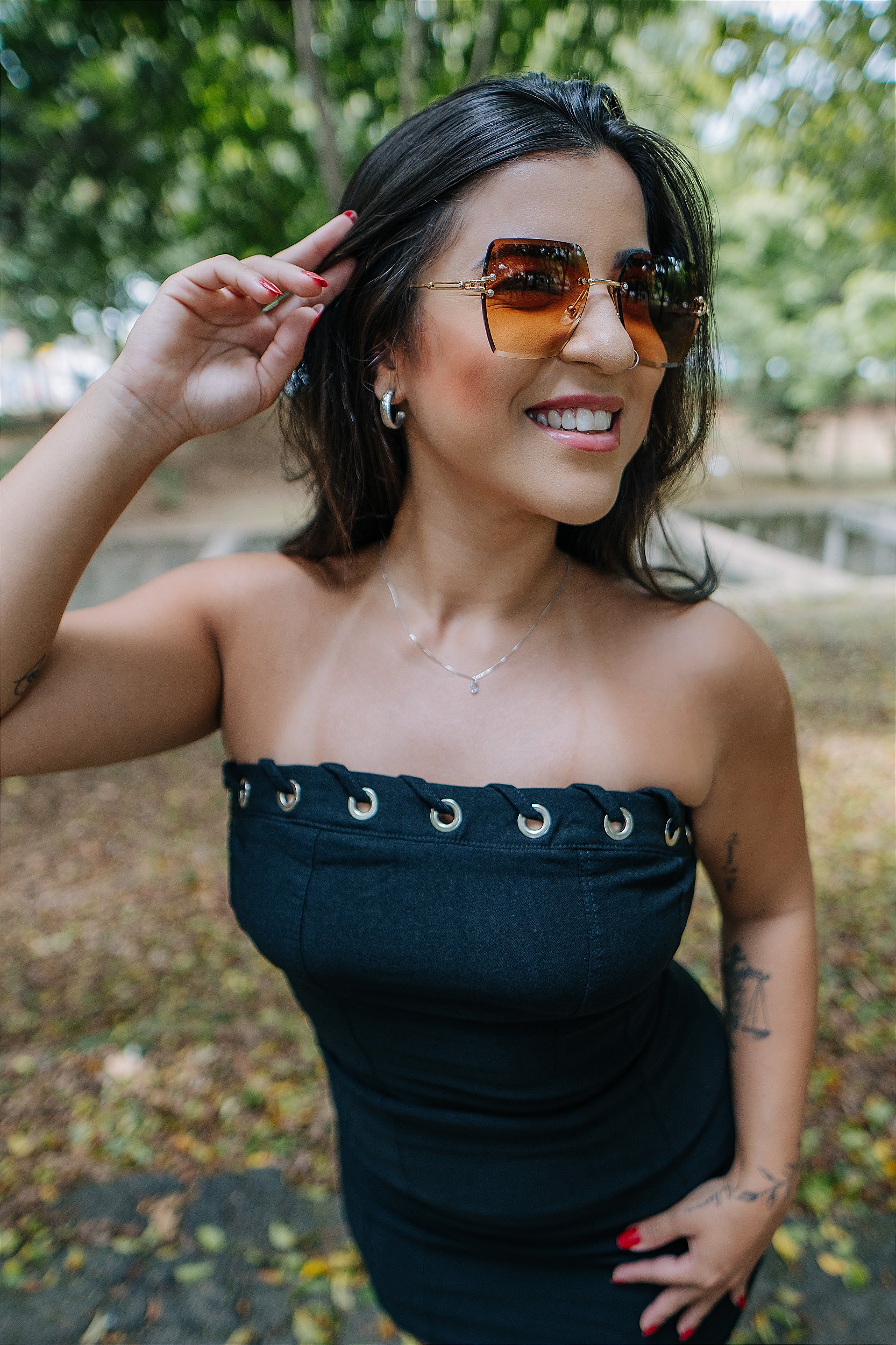 ÓCULOS DE SOL LADY - MARROM DEGRADÊ - CALIFA BRAND