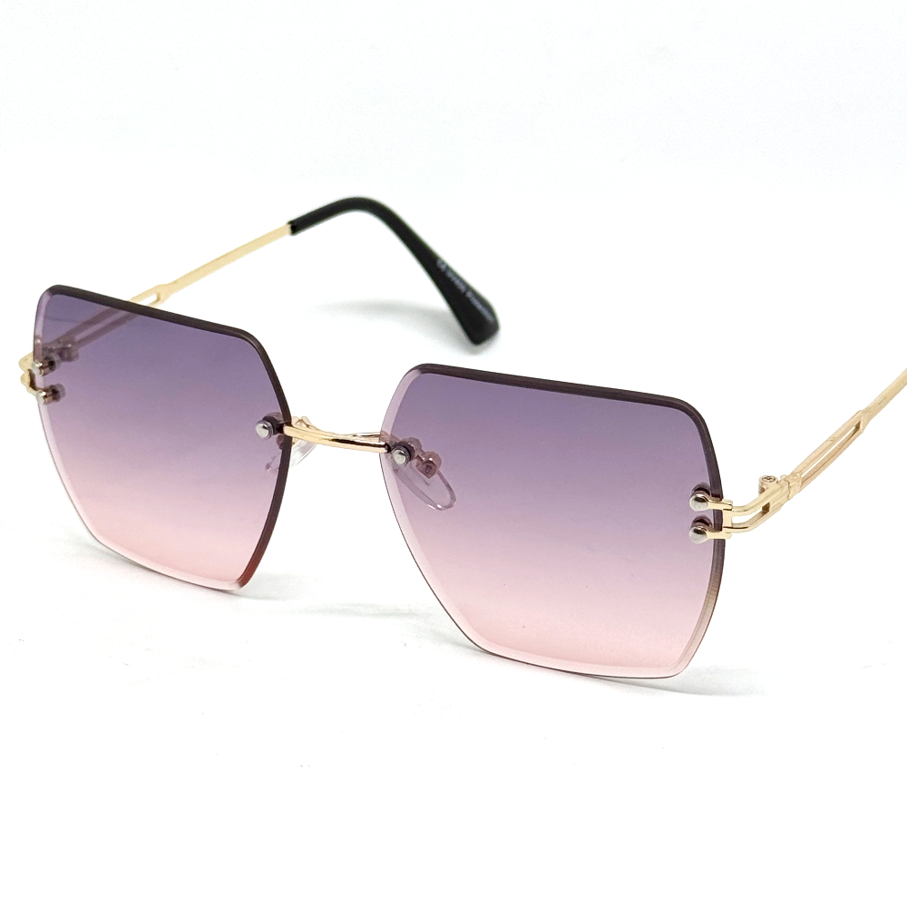ÓCULOS DE SOL LADY - LILÁS DEGRADÊ COM DOURADO - CALIFA BRAND